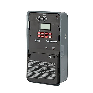 NSI DGUM100A-Y Series DGU Lighting Control with Photo/Override Input Control Time Switch, Metal Indoor NEMA 1 Enclosure, 120-277 VAC 50/60 Hz Input Supply, SPDT Momentary Output Contact