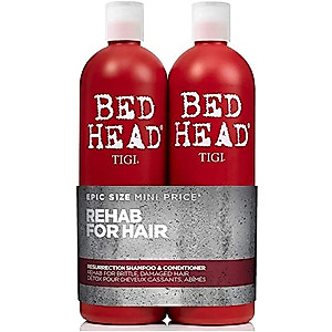 Bed Head by TIGI Urban Antidotes Resurrection Shampoo and Conditioner for Damaged Hair 25.36 fl oz 2 count