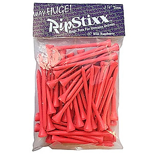Pride Golf Tee 3-1/4" Way Huge RIPSTIXX Golf Tee (60 Count), Citrus Pink