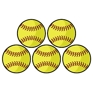 Car Magnet Sports Athlete Softball Magnetic Decal for School Locker or Refrigerator, 3 3/4 Inch, Set of 5
