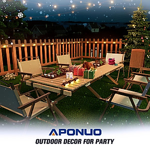 APONUO Solar Deck Lights 16 Pcs, Solar Step Lights Outdoor Waterproof Led Solar Fence Lamp for Steps,Fence,Deck,Railing and Stairs (Warm White)