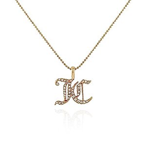 Juicy Couture Pendant Charms Goldtone Necklace
