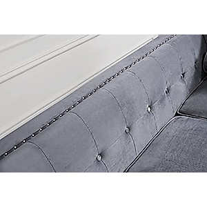 US Pride Furniture Modern Style 83'' Wide Living Room 3 Seater Grey Soft Cushion & Solid Wood Legs (S5369N-S5372N S) Sofas
