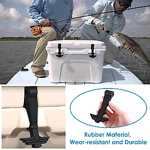 Feekoon Cooler Lid Latches and Cooler Drain Plug Replacement Parts Set Compatible with RTIC Hard Coolers, (2 Pcs Cooler Lid Latches, 2 Pcs Cooler Drain Plugs)