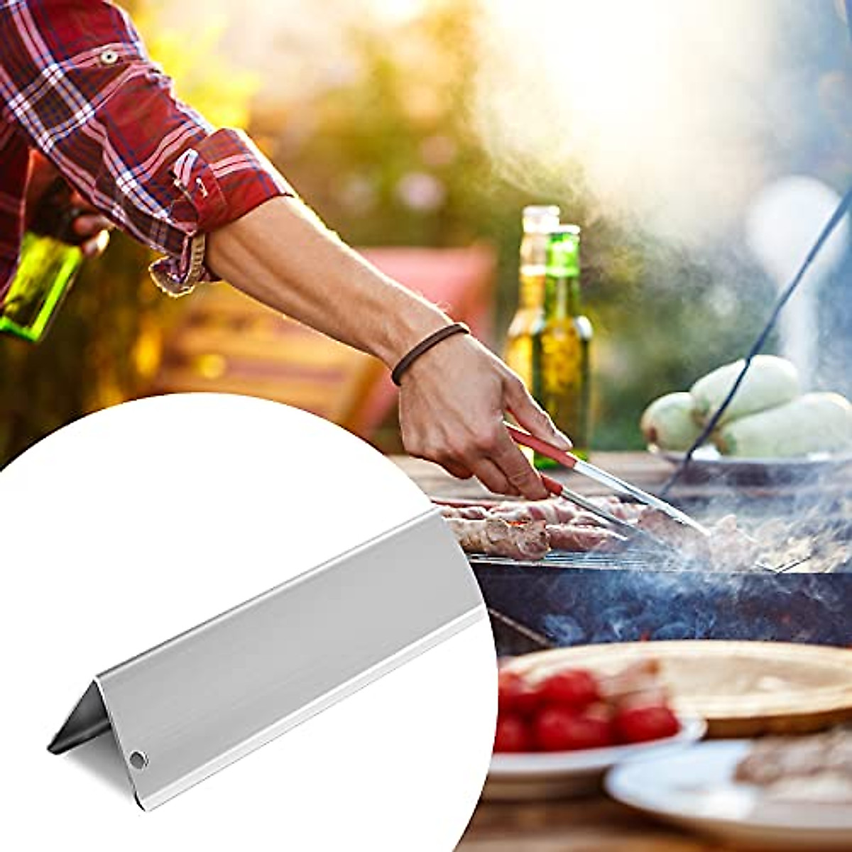 Kalomo Grill Flavorizer Bars Heat Deflector BBQ Grill Replacement Parts Accessories for Weber 66032 66795 66040 66006001, Genesis II/LX 300 Series II E-310, II E-330, II E-335, II S-335, II LX S/E-340