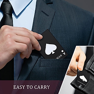 10 Pieces Groomsmen Bottle Opener Poker Card Bottle Openers Stainless Steel Metal Beer Bottle Openers for Home Kitchen Bar Restaurant Party Wedding