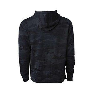 Independent Trading Co. - Lightweight Full-Zip Hooded Sweatshirt - AFX90UNZ - 2XL - Black Camo