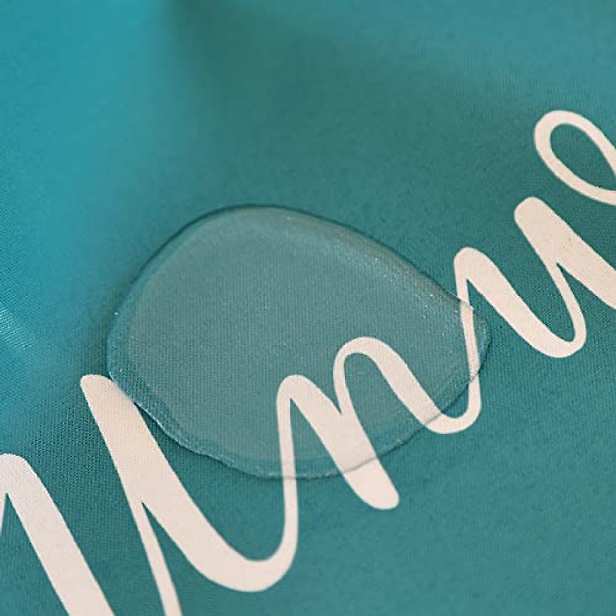 KRINGSIA Pack of 2, Unwind Outdooor Waterproof Throw Pillow Covers, Square Decorative Garden Cushion with Quotes & Sayings for PatioTent Couch (18x18 inch, Turquoise)