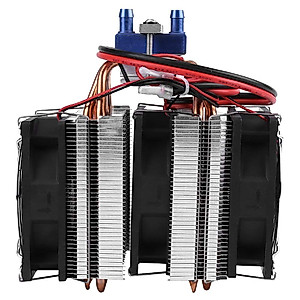 DC 12V Thermoelectric Cooler Peltier System Semiconductor Refrigeration Water Chiller Cooling Device for Fish (180W for 40L)
