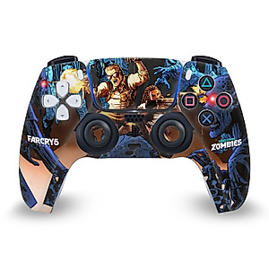 Head Case Designs Officially Licensed Far Cry Dead Living Zombies Arte Clave Vinyl Faceplate Gaming Skin Decal Compatible With Sony PlayStation 5 PS5 Disc Edition Console & DualSense Controller