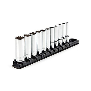 TEKTON 1/4 Inch Drive Deep 12-Point Socket Set, 11-Piece (5/32-9/16 in.) | SHD90107