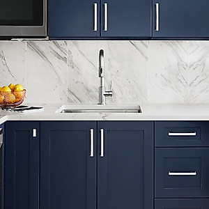 JOY DECOR 10 Pack Polished Chrome Cabinet Pulls Kitchen Handles for Cabinets 6 Inch Length with 5 Inch Hole Center Kitchen Cabinet Door Handles for Kitchen Cabinets and Dresser Drawers