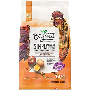 Purina Beyond Grain Free, Natural Dry Dog Food, Grain Free White Meat Chicken & Egg Recipe - 3 lb. Bag