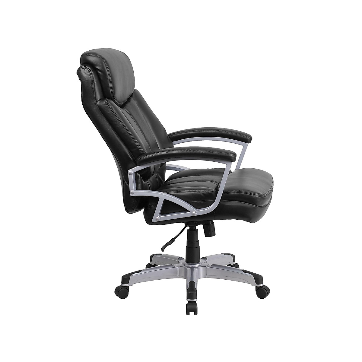 Flash Furniture HERCULES Series Big & Tall 500 lb. Rated Black LeatherSoft Executive Swivel Ergonomic Office Chair with Arms