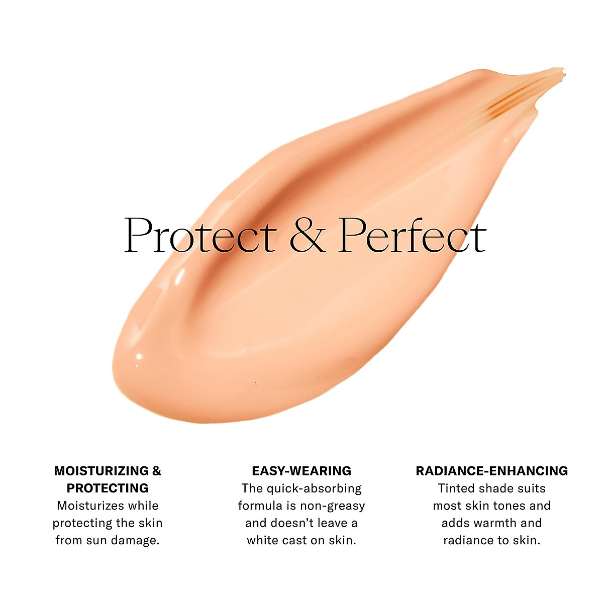 Josie Maran Protect & Perfect Face Moisturizer & Facial Sunscreen with SunBoost ATB - Tinted Mineral Sunscreen with SPF 47 - Chemical-Free & Lightweight Sunscreen Moisturizer (2 oz)