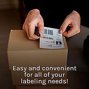 Premium Label Supply White Sticker Shipping Labels – 4" x 5" – Laser/Inkjet Compatible – (4 Labels/Sheet), 25 Sheets - 100 Total Adhesive Labels