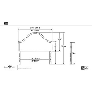 Jennifer Taylor Home Catherine Upholstered King Headboard, Antique White Woven