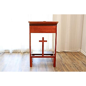 Guangshuohui Prayer Bench Stool,Prayer's Kneeler Pads Wooden Church Prayer Bench Stool Table Chair Padded Kneeler Shelf Folding, Prayer Bench for Kneeling at Home (20" x25'x32'H (50x65x80cm H))