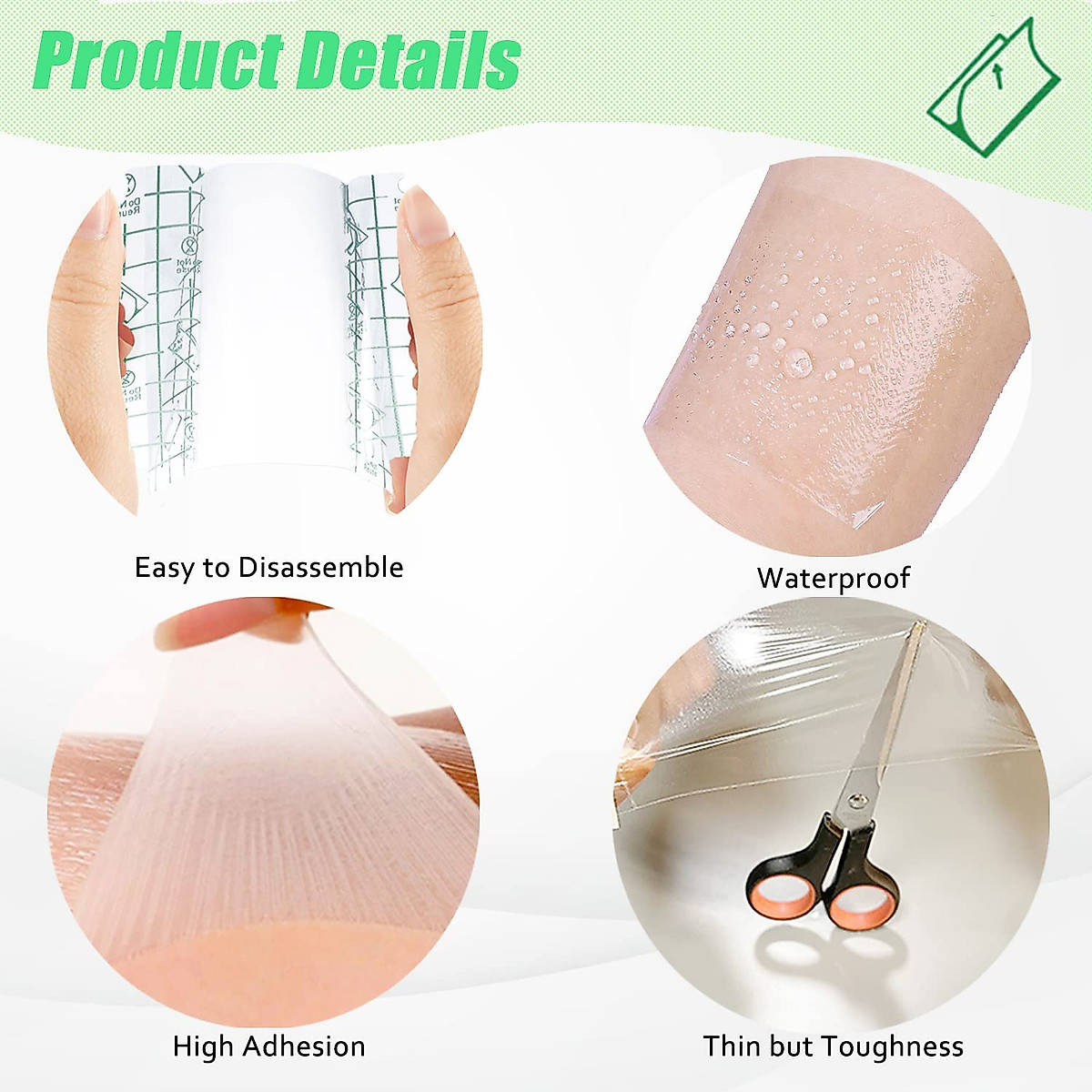 250 Pieces Makeup Hand Palette, Disposable Adhesive Transparent Palettes for Makeup and Waterproof, Artist Cosmetic Makeup Palette for Women Daily Use (2.36 X 2.36 Inch)