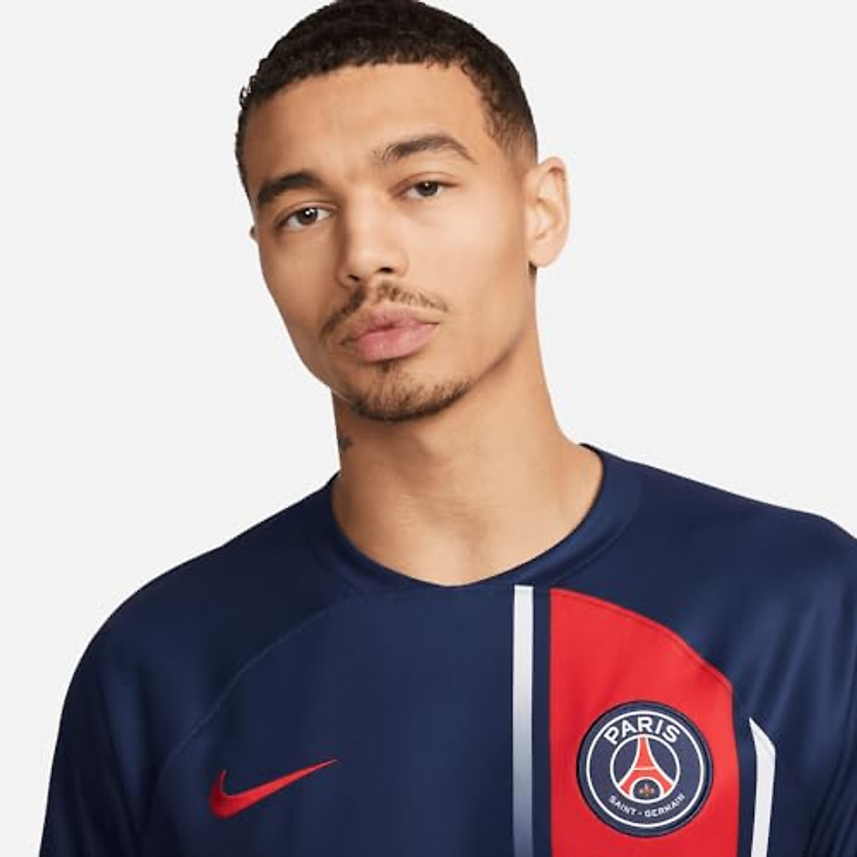 2023-2024 PSG Home Football Soccer T-Shirt Jersey Navy