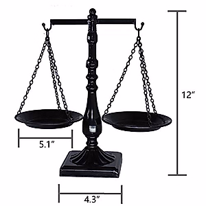 Vintage Style Metal Libra Jewelry Display Tray Cosmetic Organizer Storage, Black