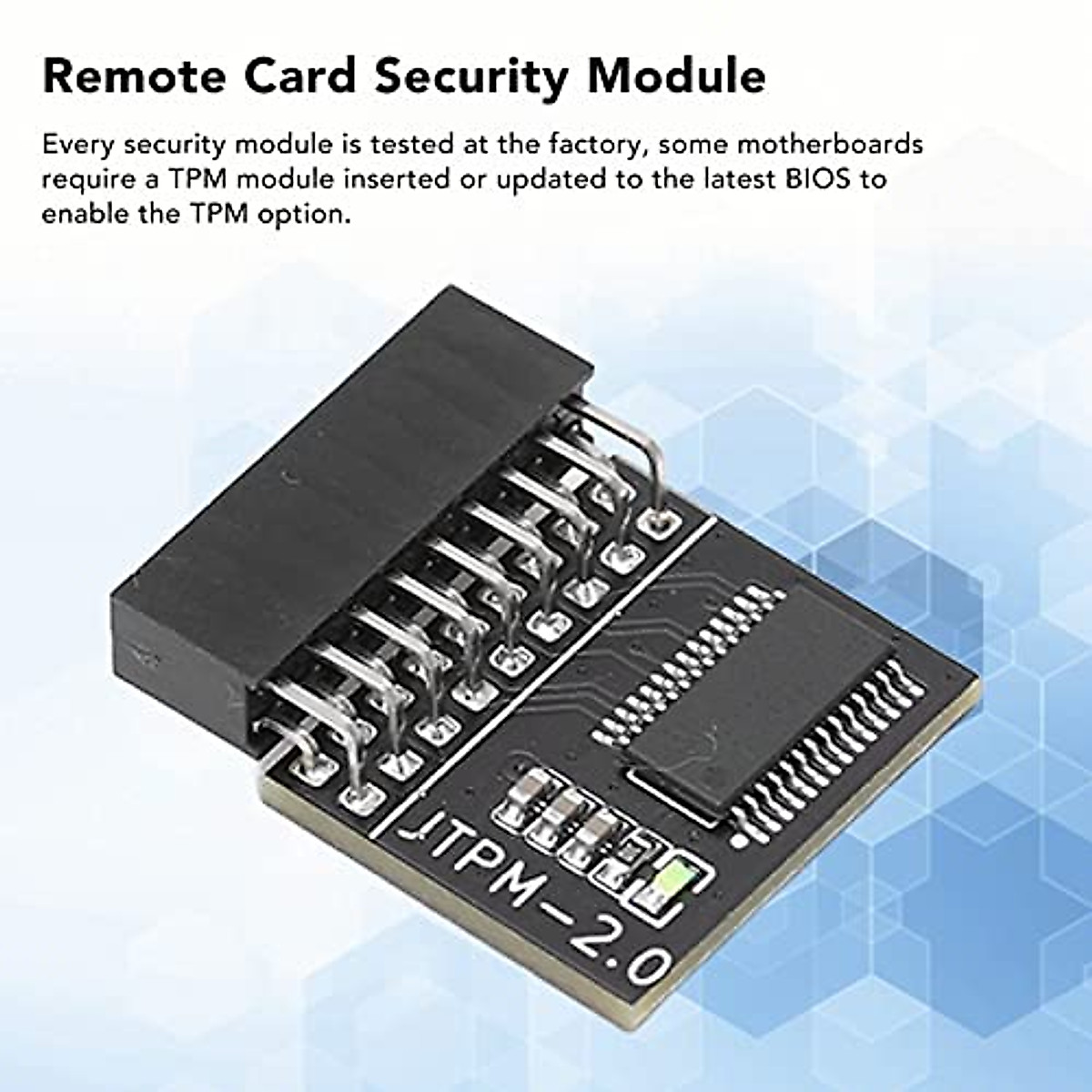 18 Pin Security Module TPM 2.0 Remote Card Encryption Module, TPM2.0 Module Board LPC Interface Compatible with PC
