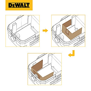 DEWALT DXVA25-4040 Dust Bag Fits for 4 Gallon Wet/Dry Vacuum Compatible with DXV04T