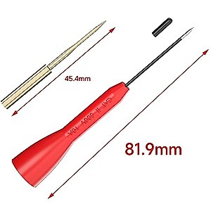 Goupchn Test Probe Set 4PCS 600V/10A Non-Destructive Back Probes and 4PCS Gold-Plated Precision Sharp Probes for 2mm Multimeter Leads Electrical Testing