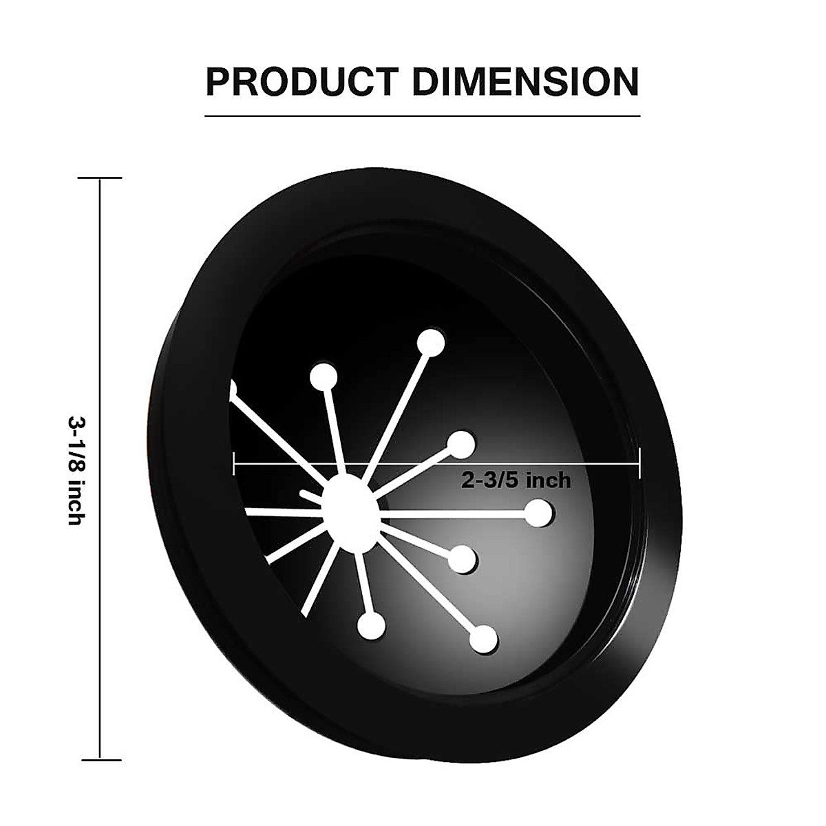 Garbage Disposal Splash Guard Sink Baffle Cover Kitchen Disposal Replacement Waste Food Disposal Accessories Part for Whirlaway, Waste King, Sinkmaster and GE Models