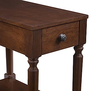 Ball & Cast Wood End Tables, 13" W, Dark Brown-Open