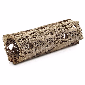 Meric Cholla Cave for Crested Gecko, Raw Wooden Log, 1 Piece per Pack