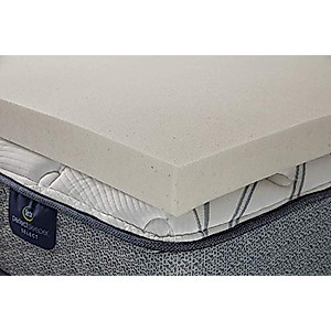 Serta CopperGel Memory Foam Mattress Topper, Queen, Copper