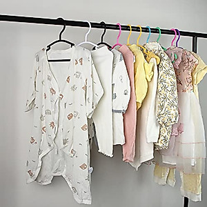 GoodtoU Baby Hangers Kids Hanger Plastic Toddler Hangers Childrens Infant White Hangers 80 Pack