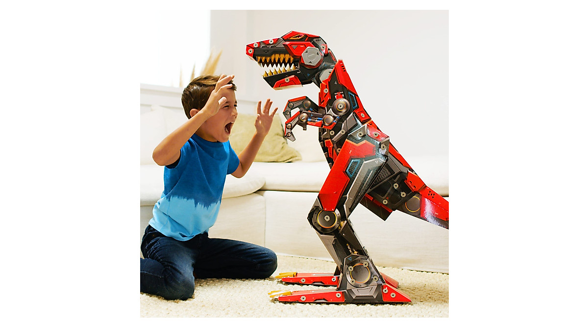 ROBO-MAX T-Rex Building Kit - Epic STEM Toy for Ages 7+