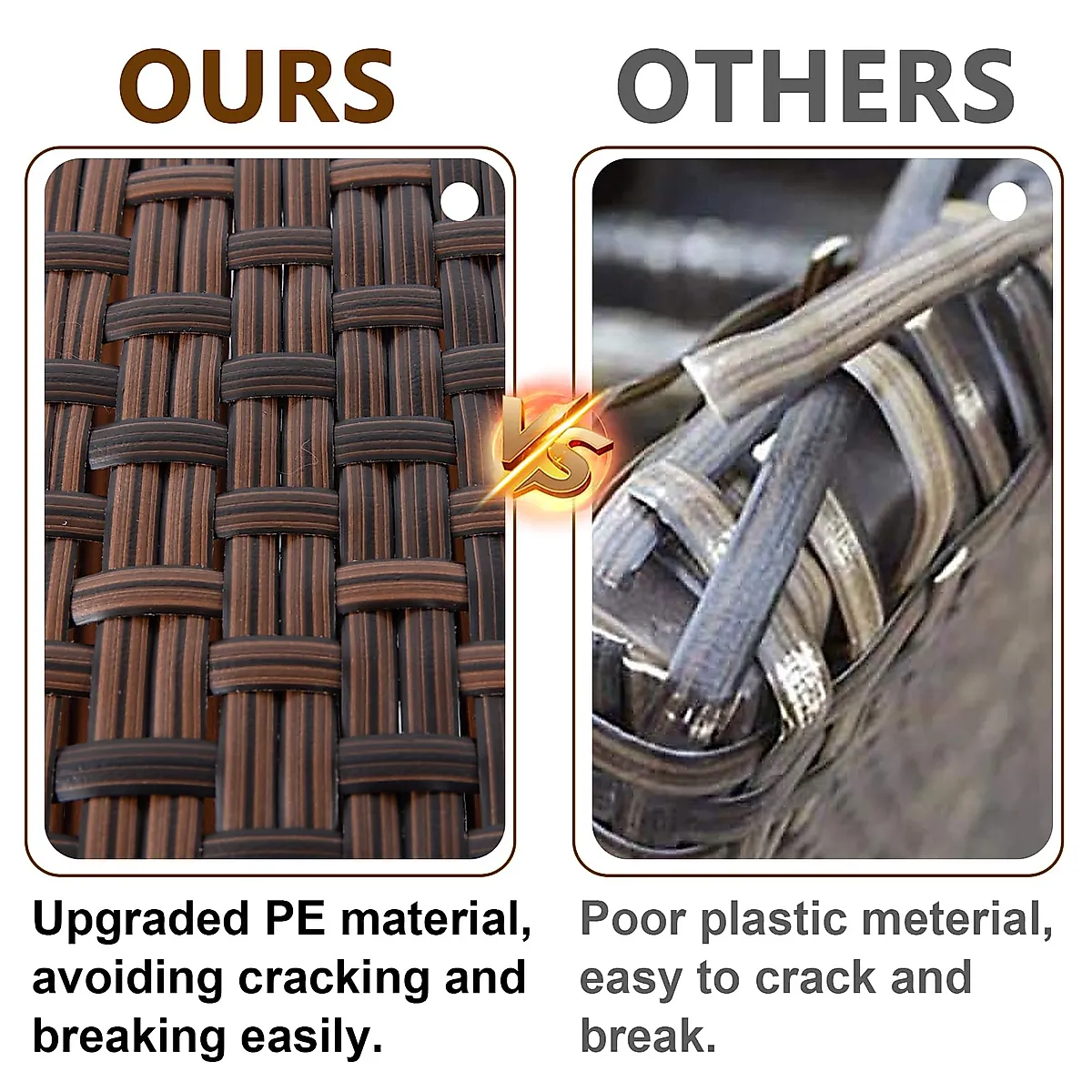 Wicker Repair Kit - 120ft Rattan Patio Chair Sofas Repair Supplies for Outdoor Lawn Furniture, Premium New Materials Basket Weaving Webbing Replacement Parts