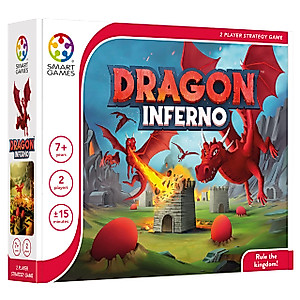 SmartGames Dragon Inferno 2-Player Strategy Game for Ages 7-Adult