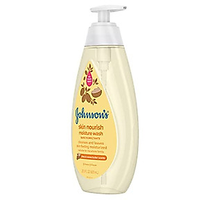 Johnson's Baby Skin Nourishing Moisture Baby Body Wash with Shea & Cocoa Butter, Hypoallergenic & Tear Free Baby Bath Wash, Paraben-, Dye-, Sulfate & Phthalate-Free, 20.3 fl. oz