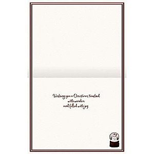 LANG "Snowy Wonder" Boxed Christmas Cards, 12 Cards and 13 Envelopes, Fully Designed Envelopes, Full-Color Artwork Inside and Out, Linen-Embossed Paper Stock, Glitter Embellishment (1004839)