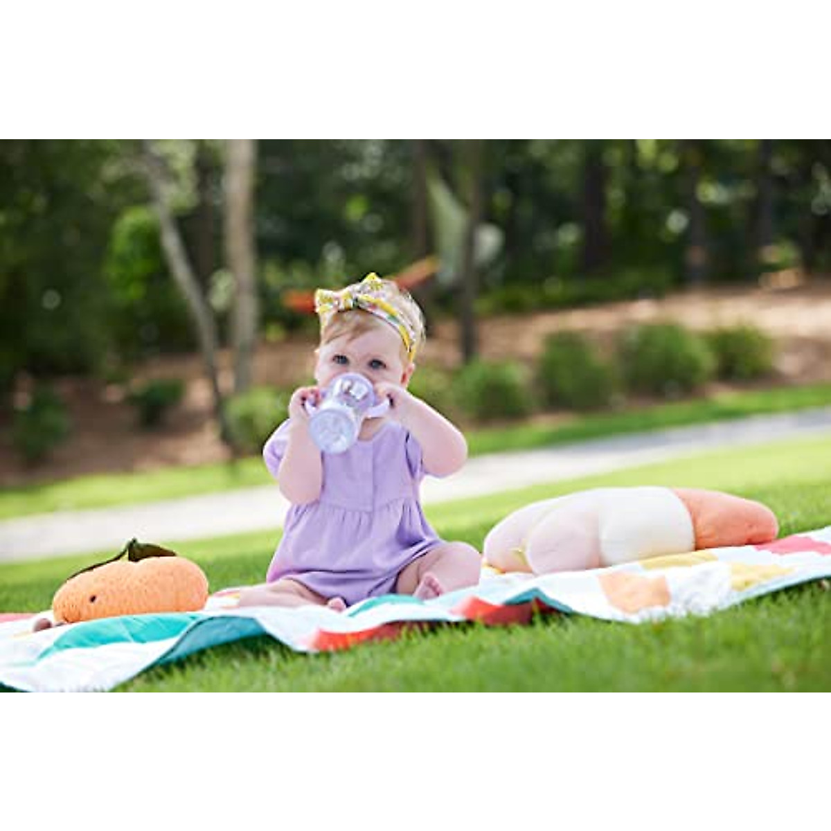 NUK Learner Cup, 10 Ounce, Tritan Gray Star – BPA Free, Spill Proof Sippy Cup