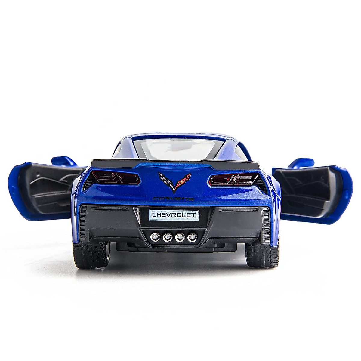 RMZ City 1:36 Compatible for Diecasting Alloy Car Model Chevrolet Corvette Toy Car, Pull Back Vehicles Toy Car for Toddlers Kids Boys Girls Gift Blue