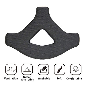VRbrother Newer Version Head Pad for Oculus Quest VR Gravity Pressure Balance Cushion head Pad can reduce head pressure enjoying Virtual reality game ，head strap pad is made black sponge