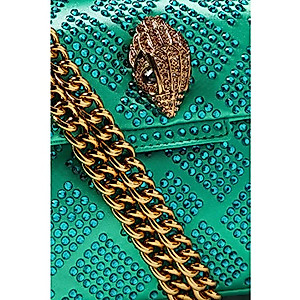 Kurt Geiger London Fabric Mini Kensington Crossbody Green 3 One Size