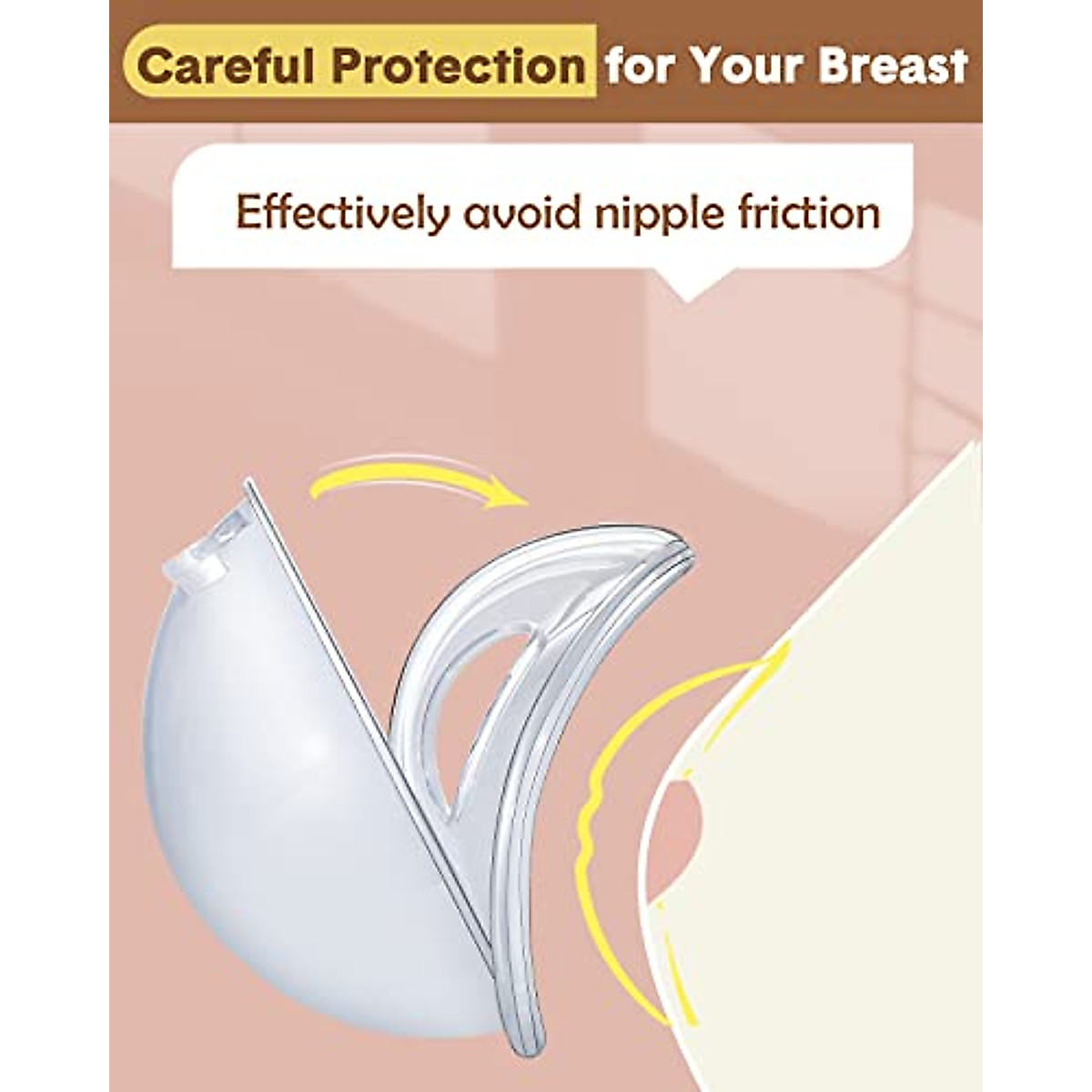 Lictin Milk Collector Catcher for Breastmilk - Breast Shells & Milk Catcher for Breastfeeding Relief (2 in 1), Protect Sore Nipples for Breastfeeding, Collect Breast Milk Leak for Nursing Moms