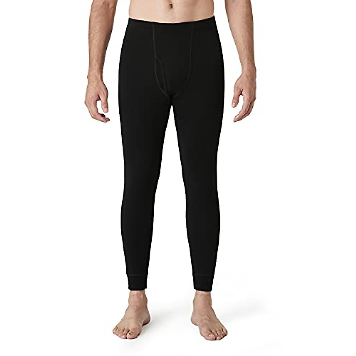 LAPASA Men's 100% Merino Wool Underwear Base Layer Lightweight Thermal Pants Activewear Long John Bottom Warm Soft Winter M30 Medium Black