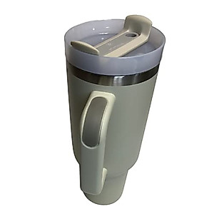 SPLANTACLES 40oz PREMIUM tumble cup insulated lid (Stainless Steel, coconut cream)