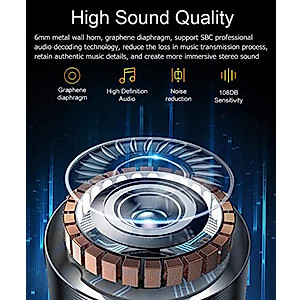 TWS Headphones Wireless Compatible with iPhone 12, Mini, Pro, Pro Max - Earbuds Earphones True Wireless Stereo Headset Hands-Free Mic Charging Case