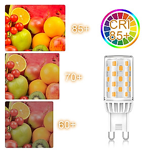 Aegislogic G9 LED Bulb Dimmable 4W, 40 Watt T4 G9 Halogen Equivalent, 3000K Soft Warm White, 120V Flicker Free, LED Bulbs Bi Pin Base Chandelier Lighting 450LM, Energer Saving LED Lighting (5 Pack)