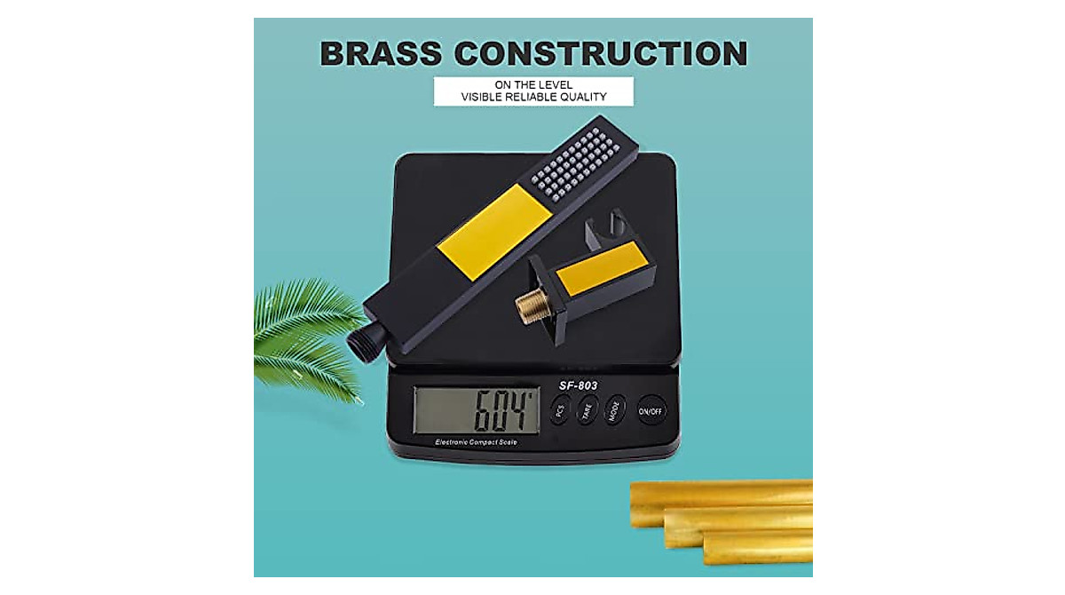 ENGA Matte Black Handheld Shower Head - Stylish & Durable