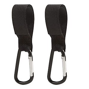Stroller Organizer Hooks Toddler Stroller Baby Bag Hook Hangers Storing Aluminum Alloy Black