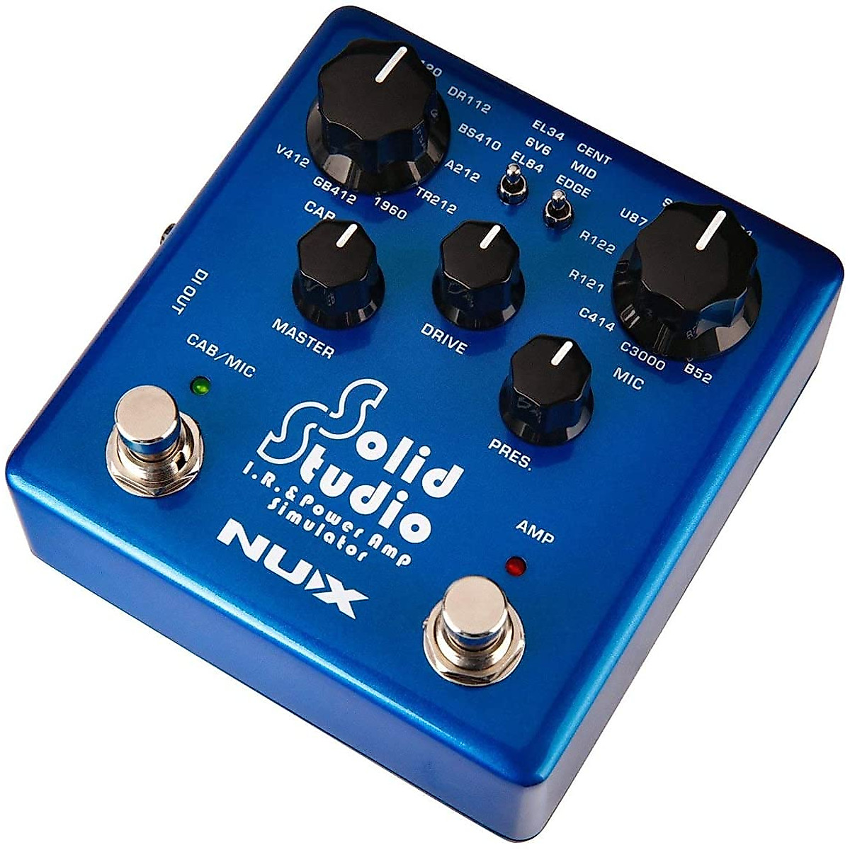 NUX Solid Studio IR Loader and Power Amp Simulator Pedal Bundle with Silver Snark Tuner and Dunlop Pick Pack